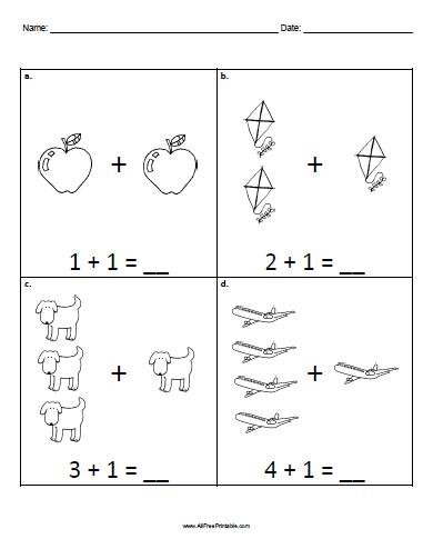 Basic Addition Worksheets Free Printable
