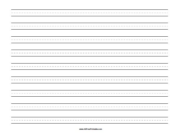  FULL Free School Lined Paper Template
